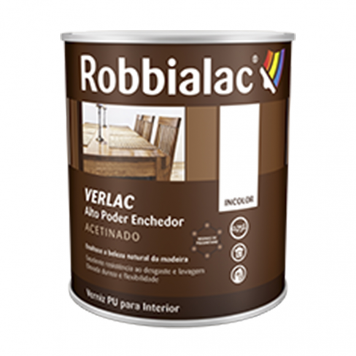 Verniz Interior Acetinado Verlac Robbialac - 03039-376 | Armazéns Reis