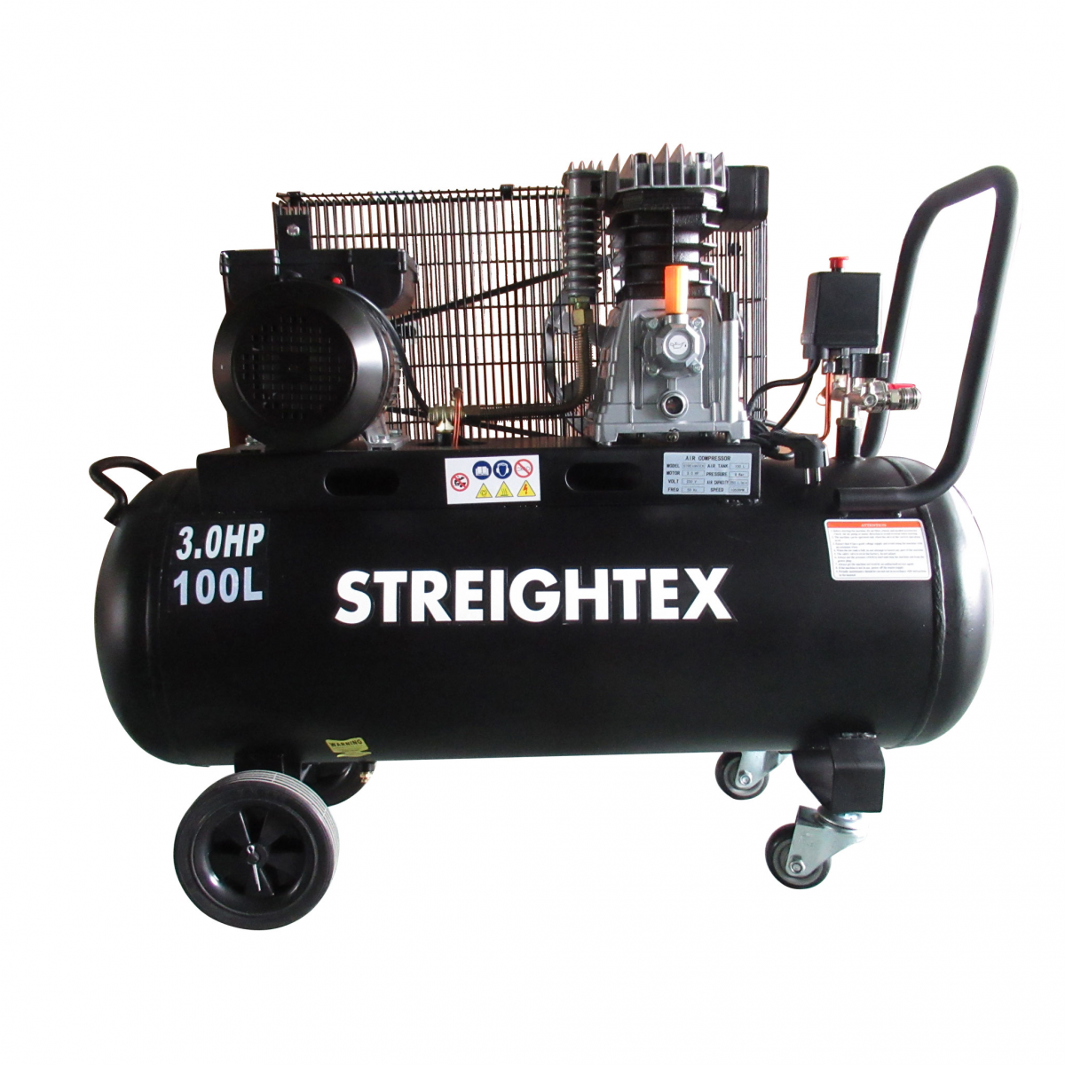 Compressor Streightex 100L 3HP - 5609875101079-3 | Armazéns Reis