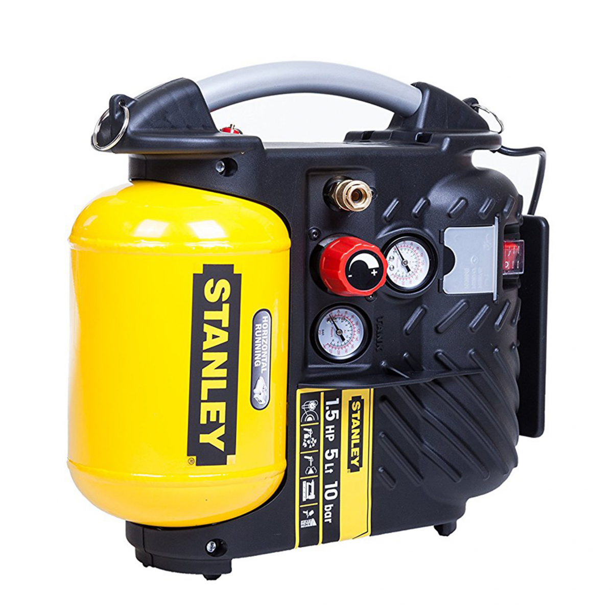 Compressor Stanley 5L 1.5HP - 8016738754438-331 | Armazéns Reis