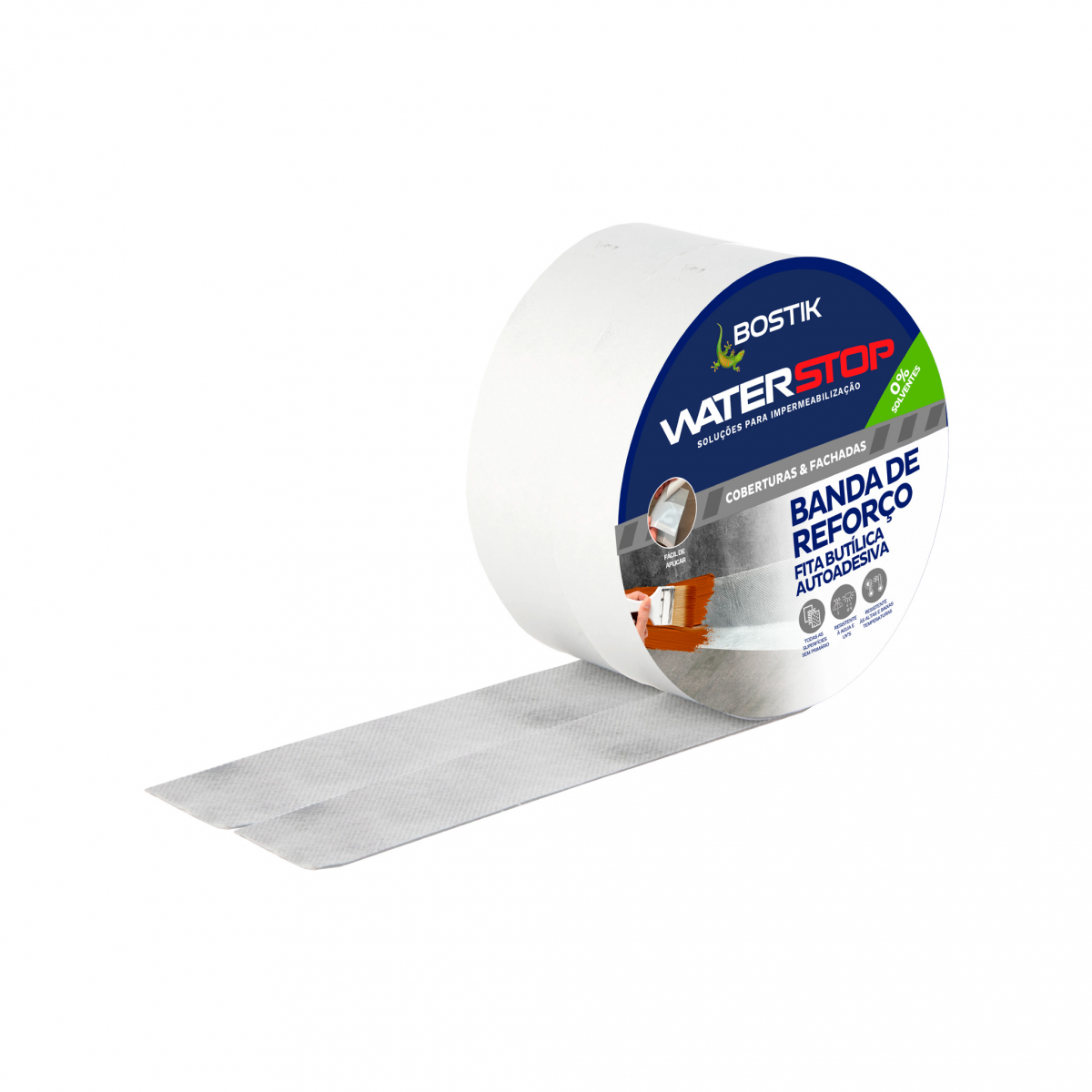 Banda de Reforço Autoadesiva Bostik Waterstop 10cm 10m - 2120377000606 ...