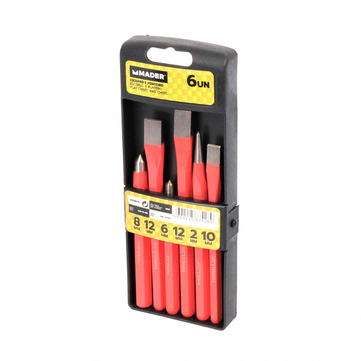 Escopro / Ponteiro Mader 6 Uni - 2121121000453-1 - Armazéns Reis