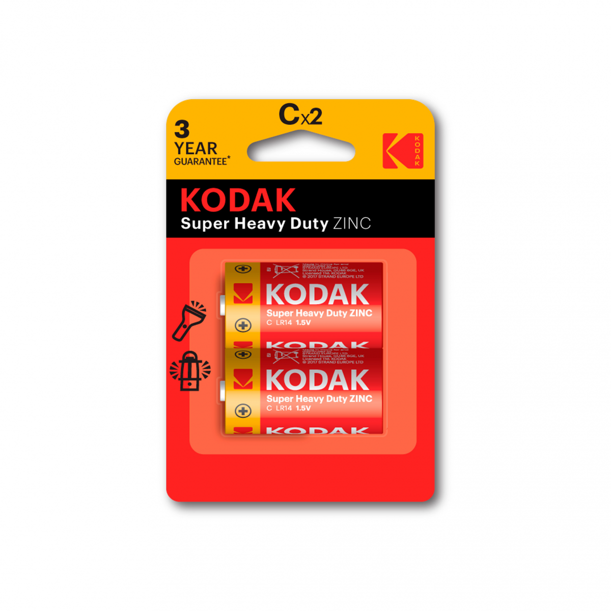Pilha KODAK Zinc Super Heavy Duty C 1.5V 2un - 2121222000086-1 ...