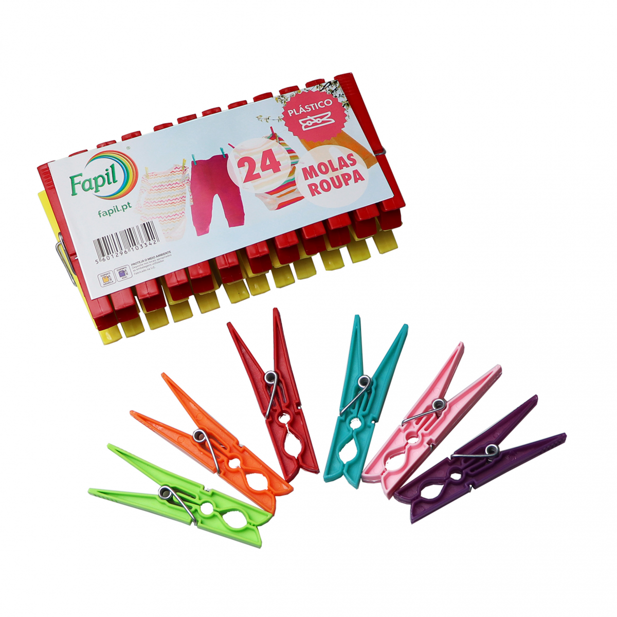 Molas de Roupa de Plástico 24u - 2121011000365-1 | Armazéns Reis