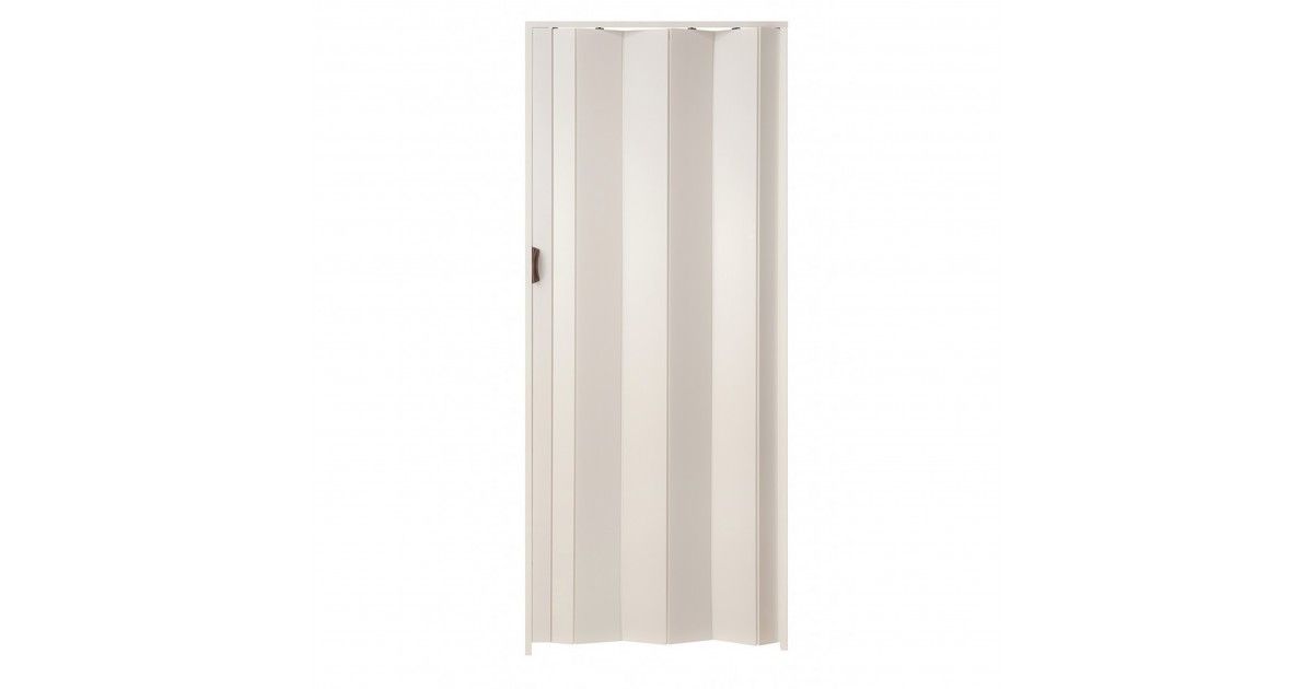 Porta de Fole PVC Una 205x84cm Branco | Armazéns Reis