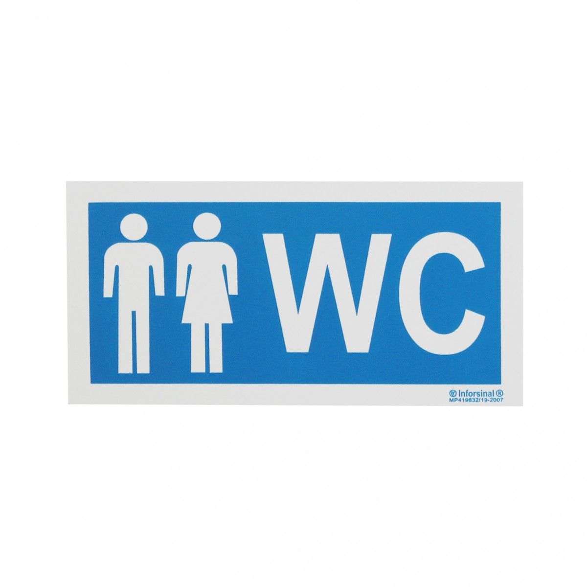 Sinal de Informação WC Homem/Mulher PVC Opaco | Armazéns Reis