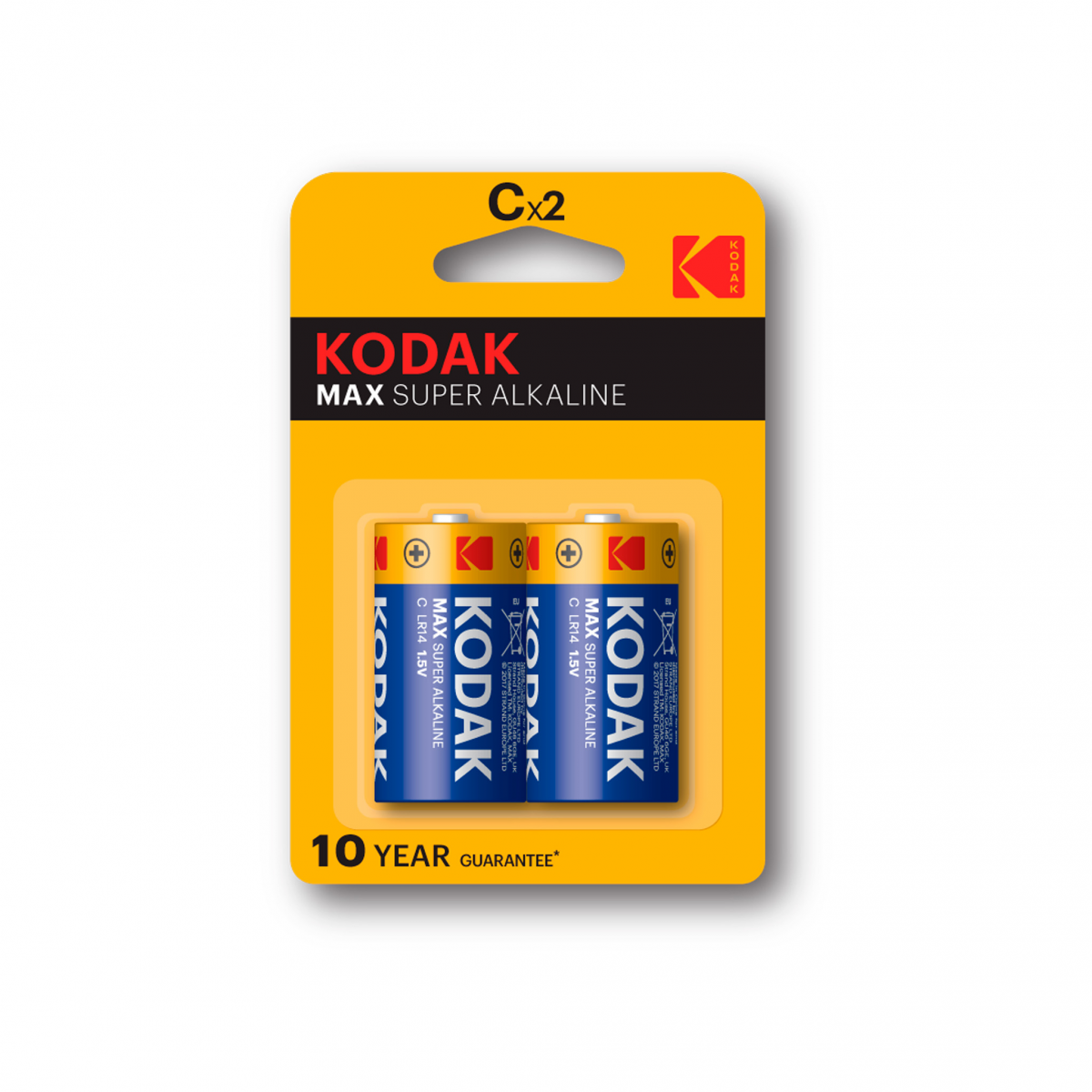 Pilha Alcalina KODAK Max LR14 1.5V 2un - 2121222000031-1 - Armazéns Reis