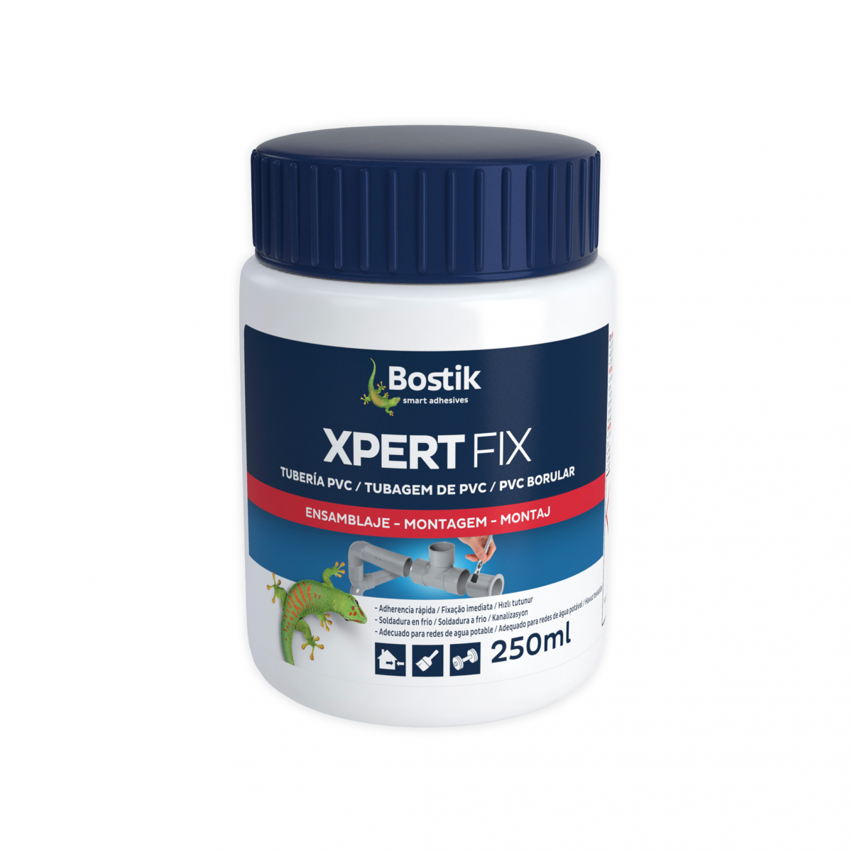 Cola PVC com Pincel Bostik Xpert Fix - 04834-1 - Armazéns Reis